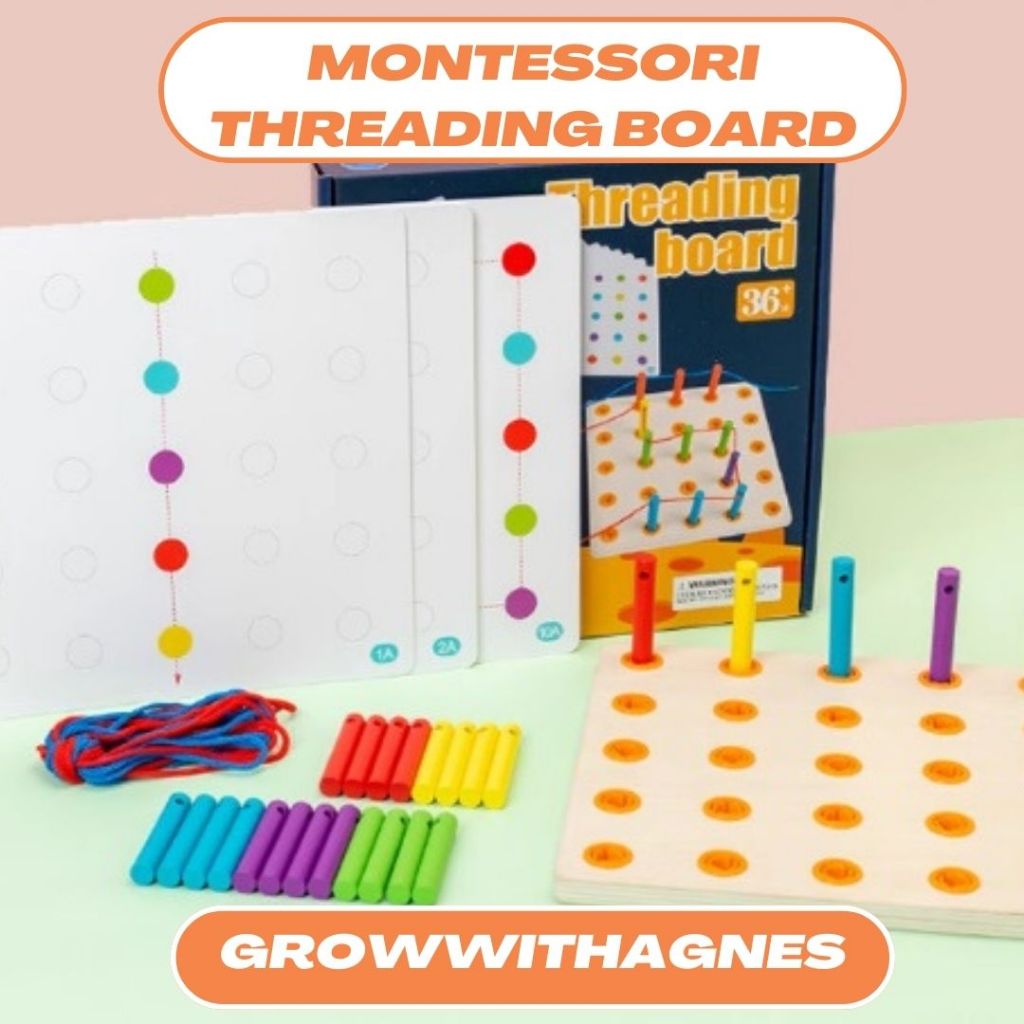 Montessori Threading Board | Shopee Singapore