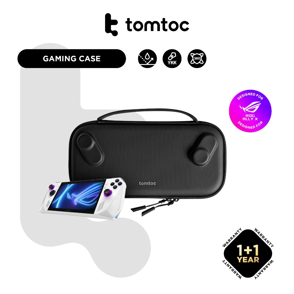 tomtoc G02 Gaming Case ASUS ROG Ally Protective Carrying Case Hard ...