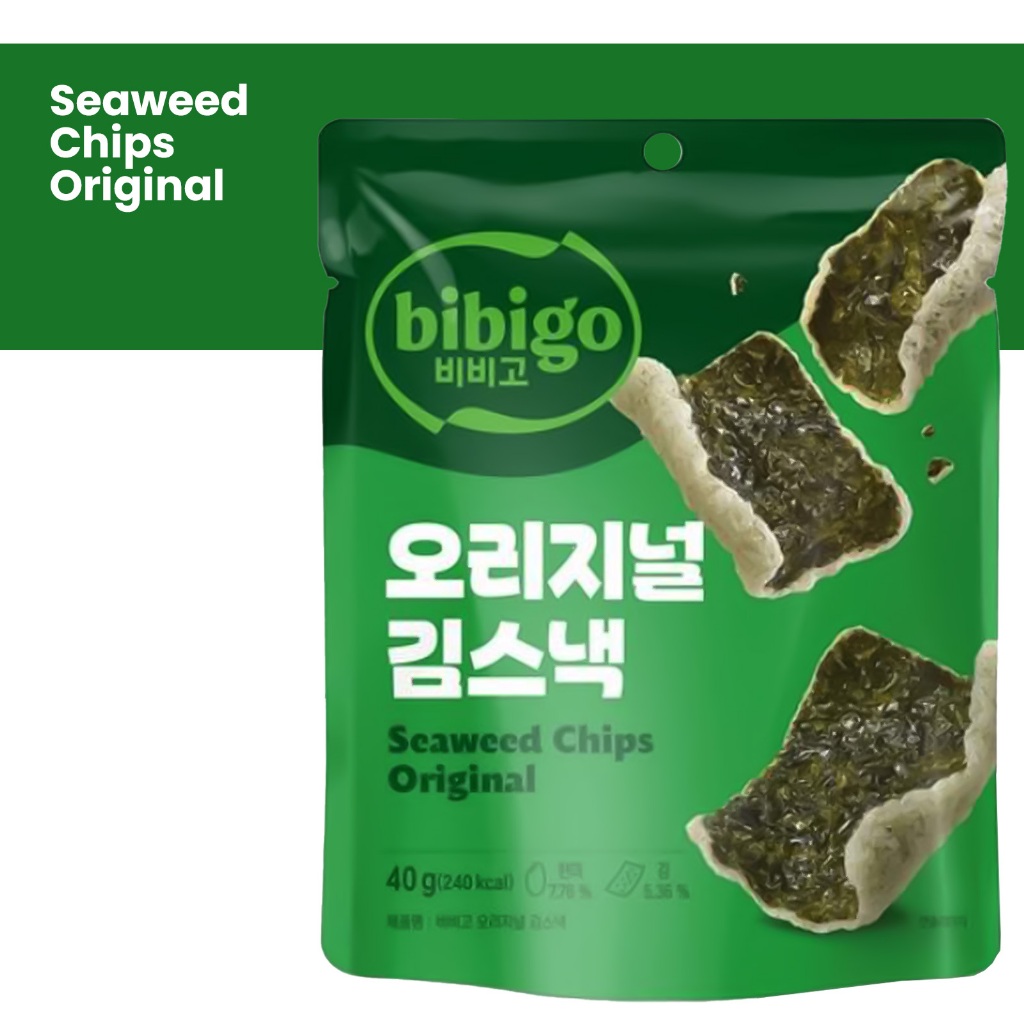 Bibigo Seaweed Chips Snack Original, Korean Snack, 40g | Shopee Singapore