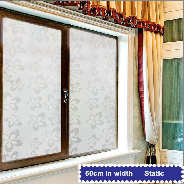 60(90)cm X 100cm Waterproof Frosted Privacy Bathroom Window Glass Film Stickers PVC Self ...