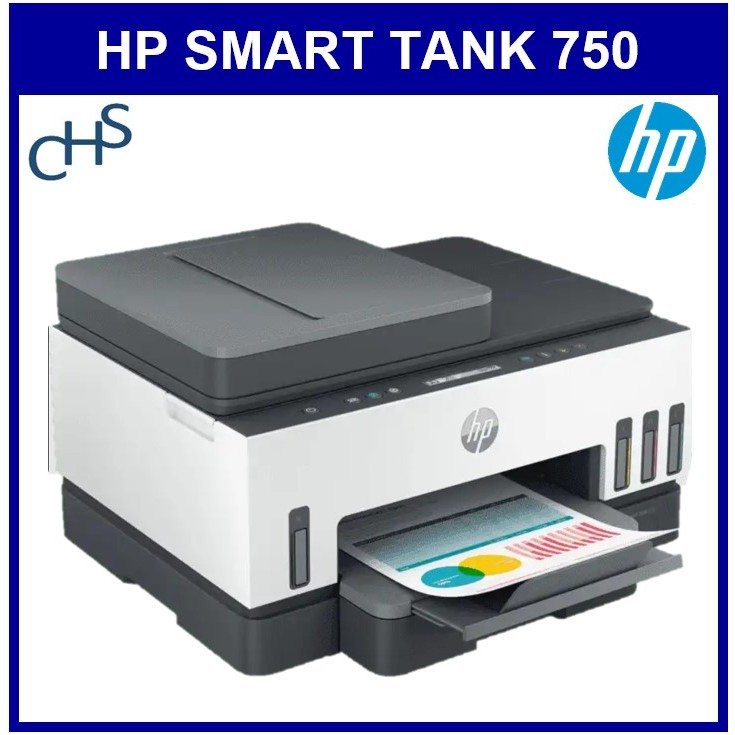 HP Smart Tank 750 Wireless All-in-One Printer Duplex with ADF and Smart ...