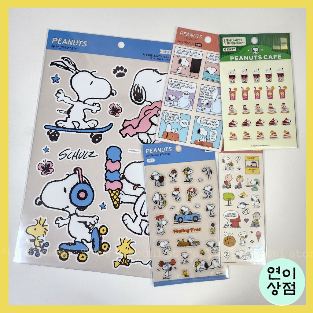 peanuts snoopy sticker diary carrier pad cute deco sticker | Shopee ...