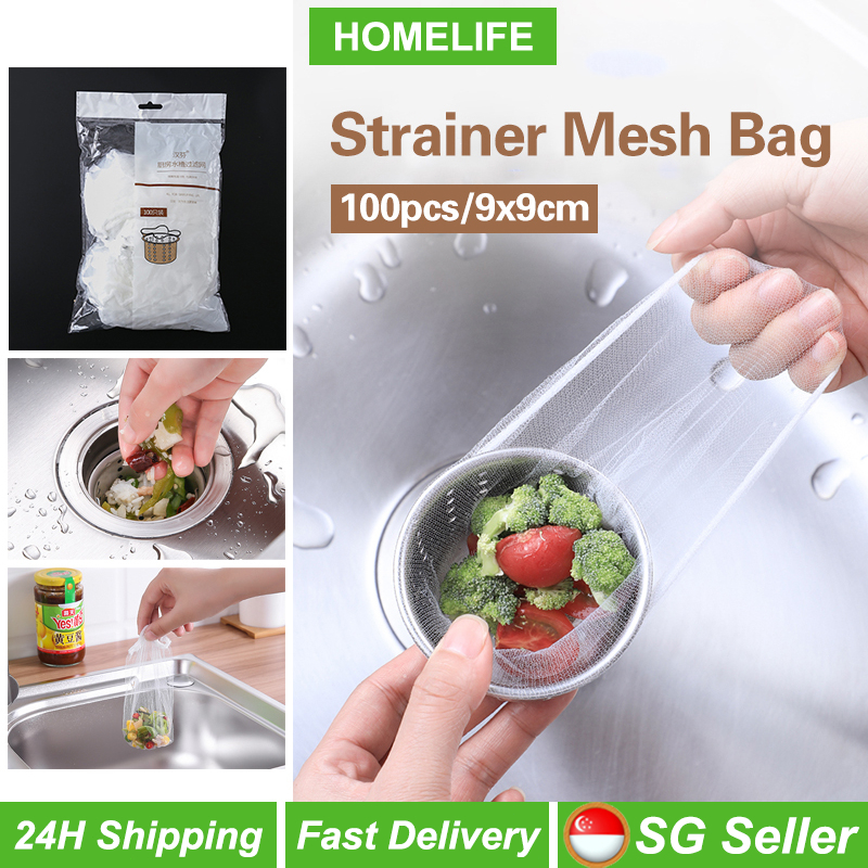 [$1.99 for NDD] 100pcs Kitchen Sink Net Filter Sink Basket Bag Drain ...