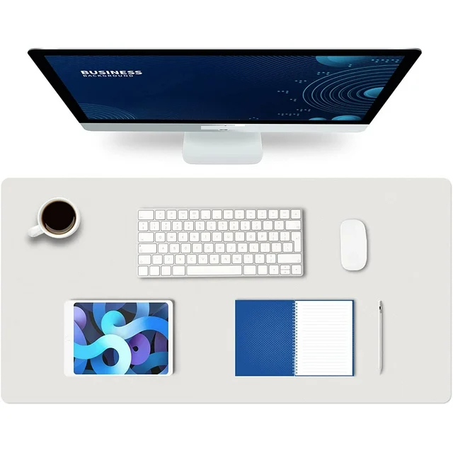 SG Waterproof Leather Desk Mouse Pad - Large Desktop Table Mat Laptop ...