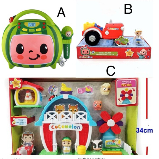 [SG Free Mail] Cocomelon Karaoke Machine with Built-in Cocomelon Songs ...