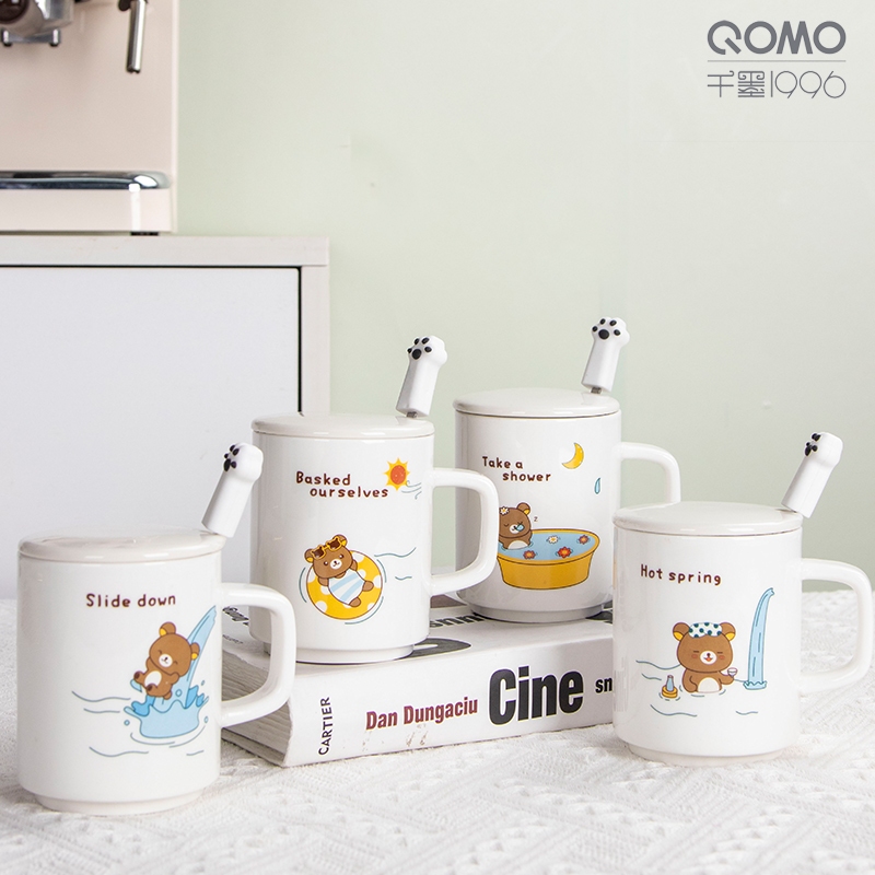 (Random Style) Creative Ceramic Mugs Tea Water Coffee Cup Cat Cup ...