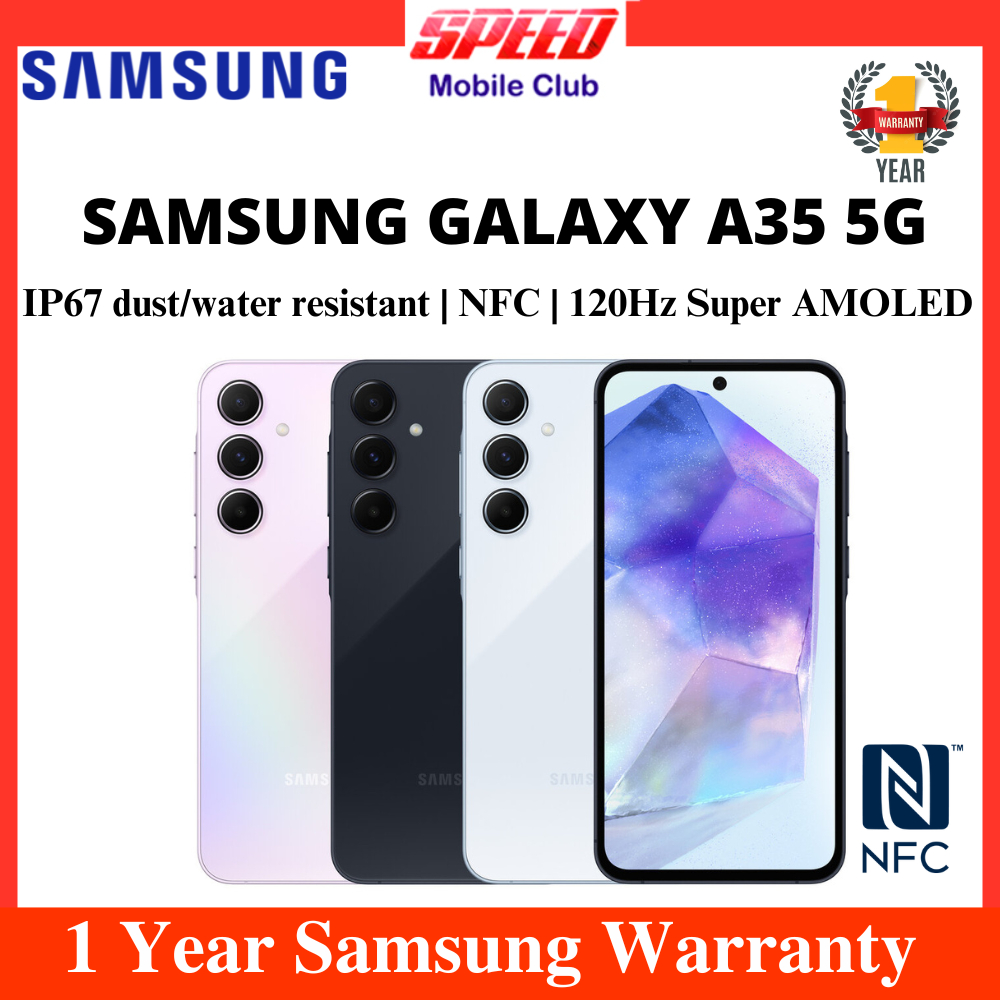 Samsung A35 5G (8/128GB) | NFC | 1 Year Samsung Warranty | Super AMOLED ...