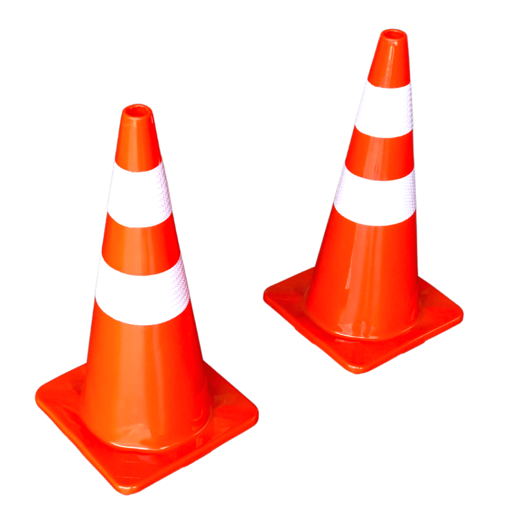 [SG STOCK] SAFETY CONE Unbreakable Orange Rubber Traffic Block Road ...