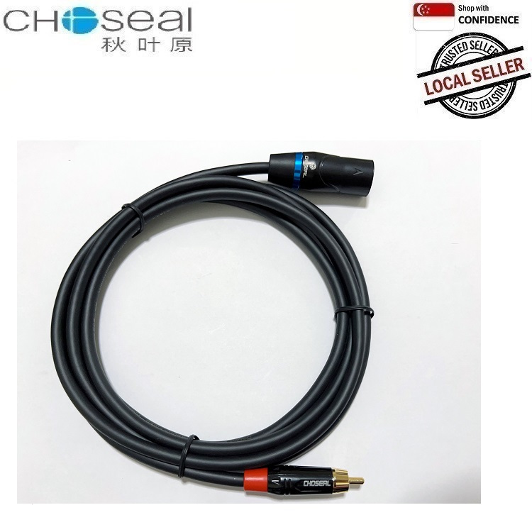 Choseal Audio Cable XLR to RCA cable Male Female 1-10m | Shopee Singapore