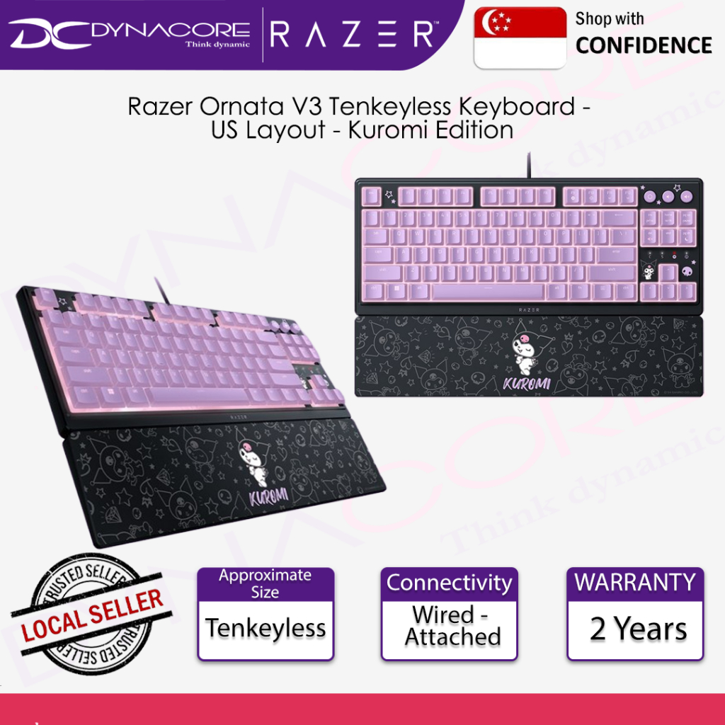 Razer Ornata V3 Tenkeyless - Low Profile Gaming Keyboard - US Layout ...