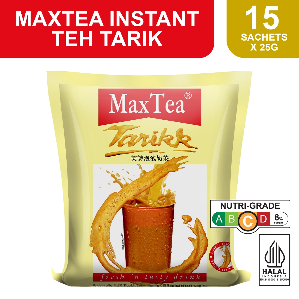 MaxTea Instant Teh Tarik (Milk Tea) 15s x 25g | Shopee Singapore