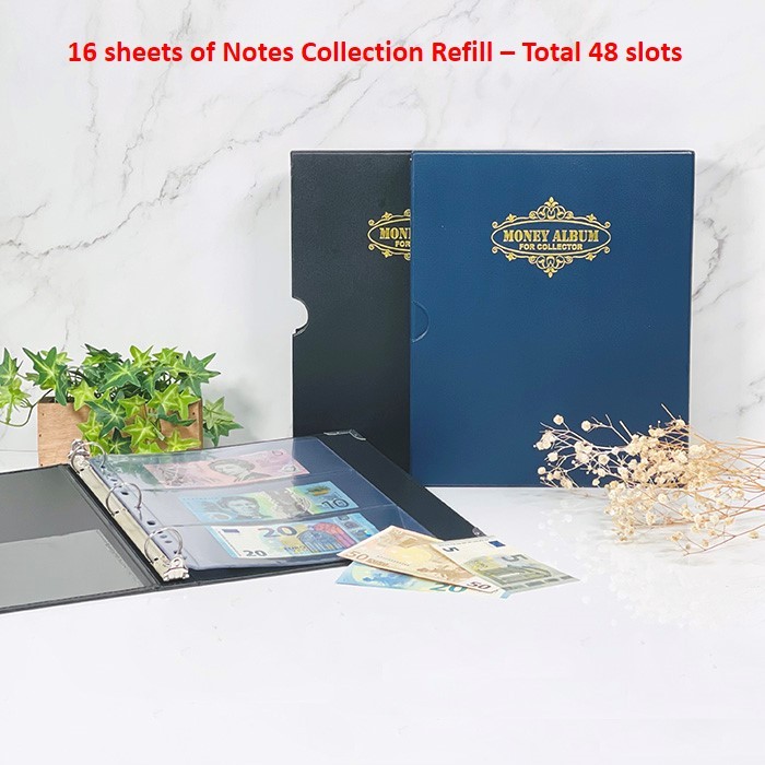 【SG】 Chuyu A4 Refillable Money Collection Album | Refillable Coin Album ...