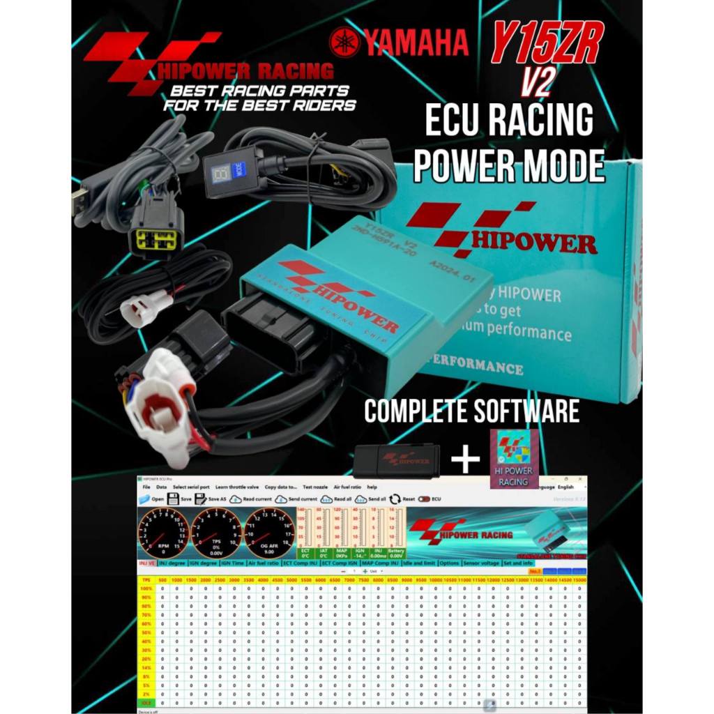 HIPOWER RACING ECU POWER MODE SNIPER150 V2 Y15 V2 MXKING V2 (COMPLETE ...