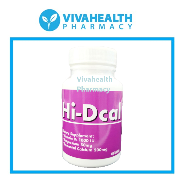 Hi-Dcal - Vitamin D, Magnesium and Calcium tablet 60s | Shopee Singapore