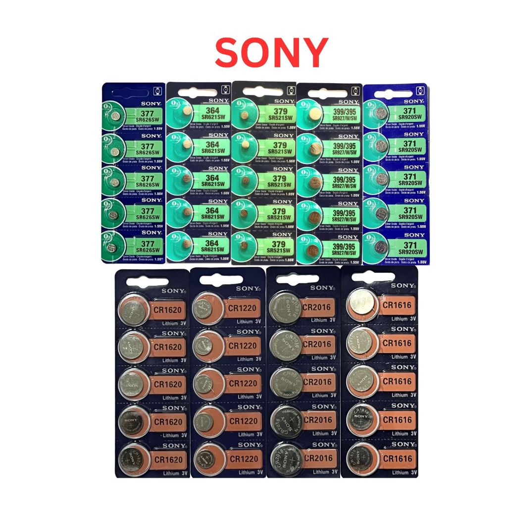Sony Battery SR626SW SR621SW SR927SW SR521SW SR920SW CR2032 CR2025 ...