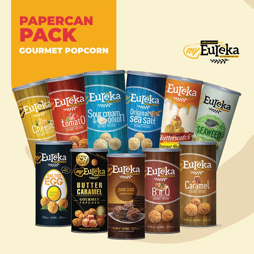 Eureka Gourmet Popcorn Canister - Multiple Flavours | Shopee Singapore