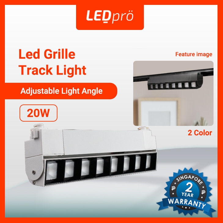 LED PRO Grille Light 20W Track Light Foldable Grille Light 6000K 4000K ...