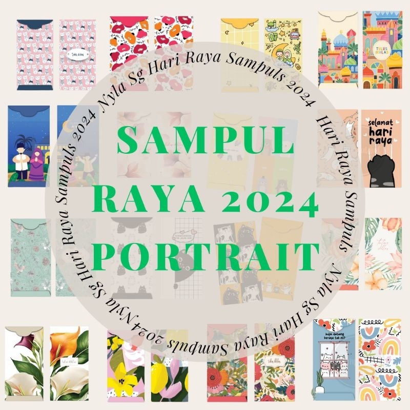 [PROMO-PORTRAIT] SAMPUL DUIT HARI RAYA CAT PASTEL MOSQUE KAMPONG 2024 ...