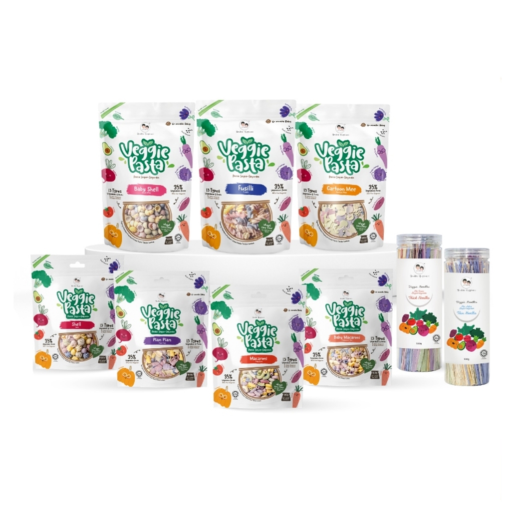 Double Happiness Baby Pasta 300g - Veggie, Thin/Thick, No Egg, No Salt ...