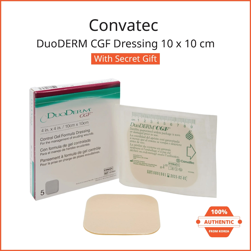 [Convatec] DuoDERM CGF Dressing 10 x 10 cm, Wound Care Dressing ...