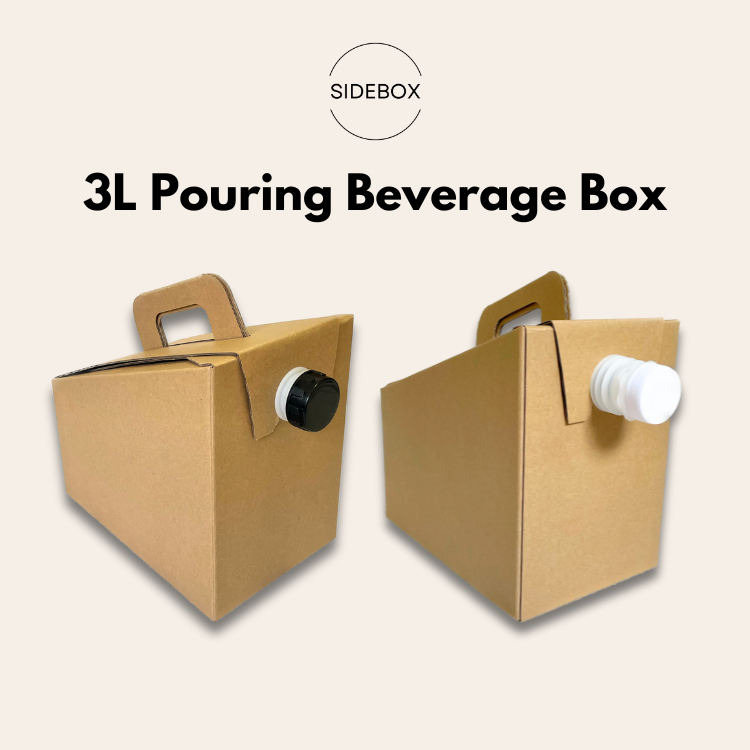 3L Pouring Disposable Beverage Dispenser Cardboard Container Box with ...