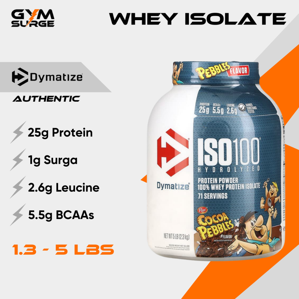 Dymatize, ISO 100 Hydrolyzed, Whey Isolate Protein Powder, Muscle Growth and Quick Recovery ...