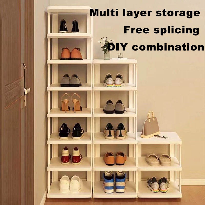 SG Stock Multi-Layer Shoe Rack Plastic Simple Shoe Racks Space Saving ...