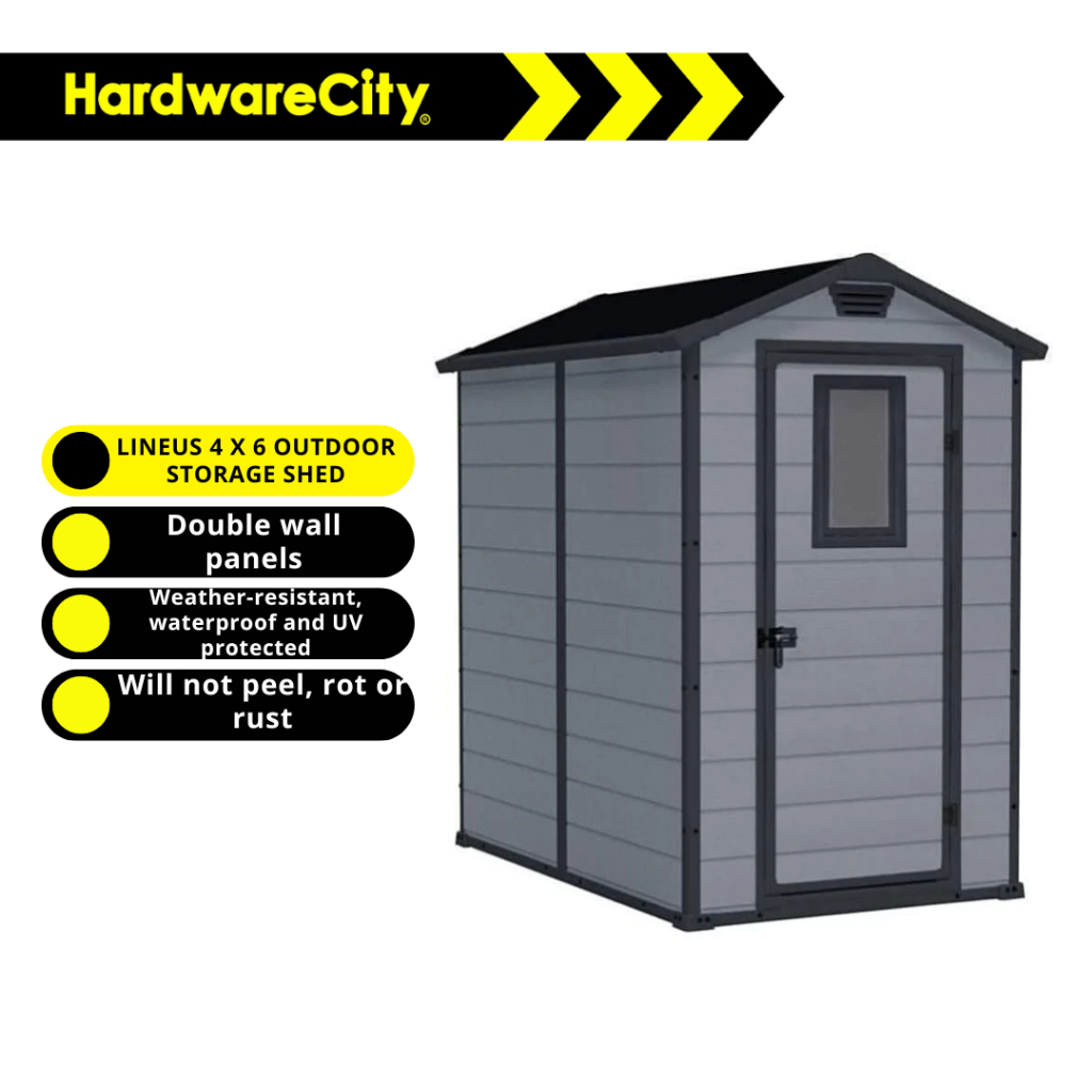 Keter Lineus 4 x 6 Outdoor Storage Shed | Shopee Singapore