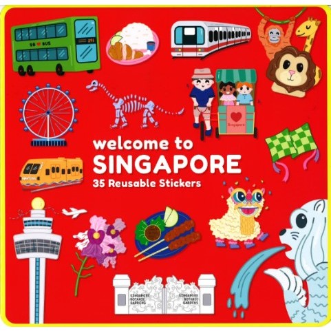 Welcome to Singapore 35 Reusable Stickers (Cuzzie) | Shopee Singapore
