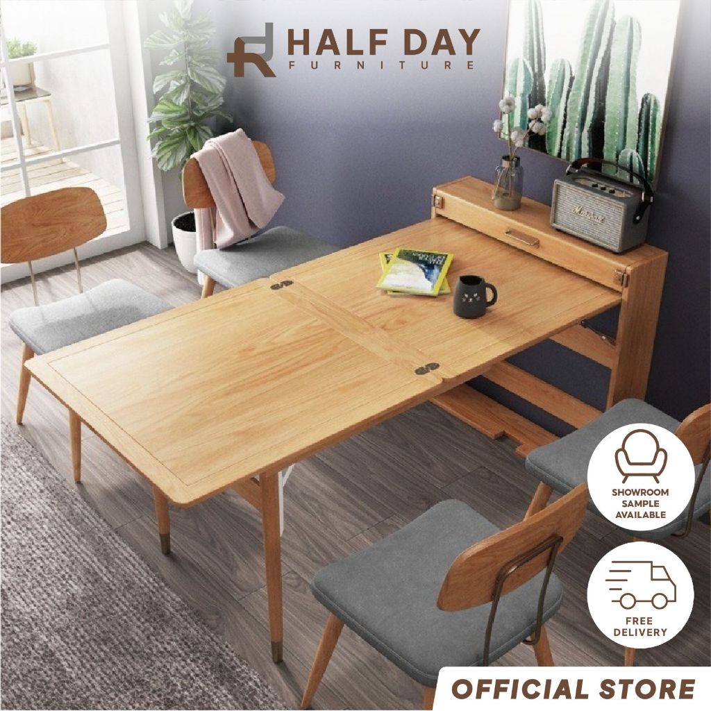 Halfday - Warner's Modern Minimalist Solid Wood Nordic Style Telescopic ...