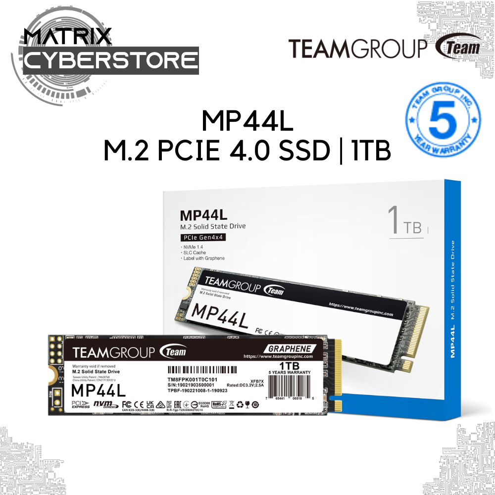 TeamGroup MP44L NVMe 1.4 PCIe Gen 4x4 M.2 2280 Laptop & Desktop SSD ...