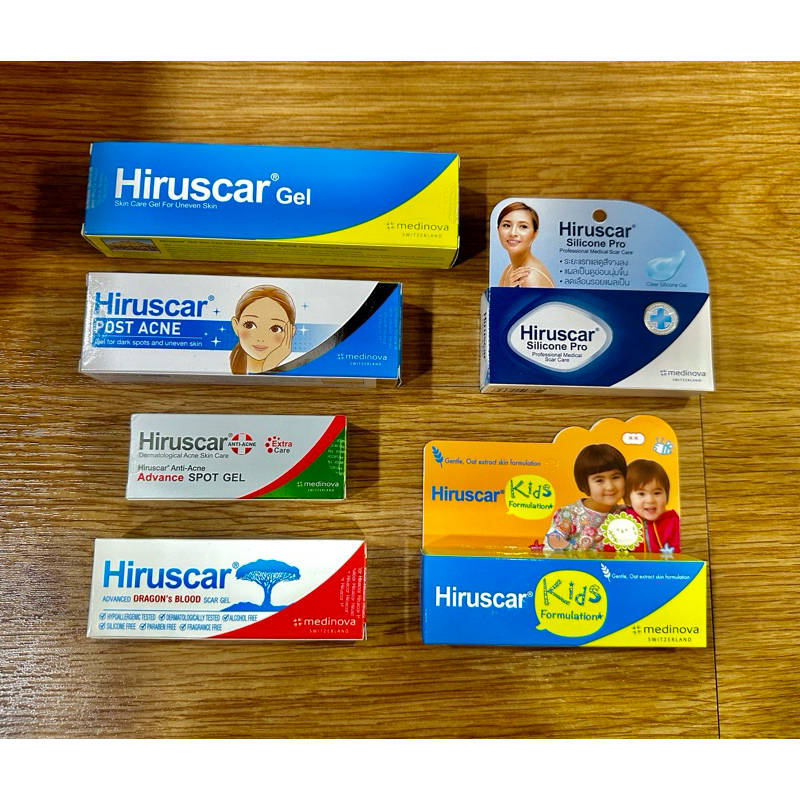 Hiruscar Gel / Silicone Pro / Kids / Dragon’s Blood / Post Acne / Anti ...