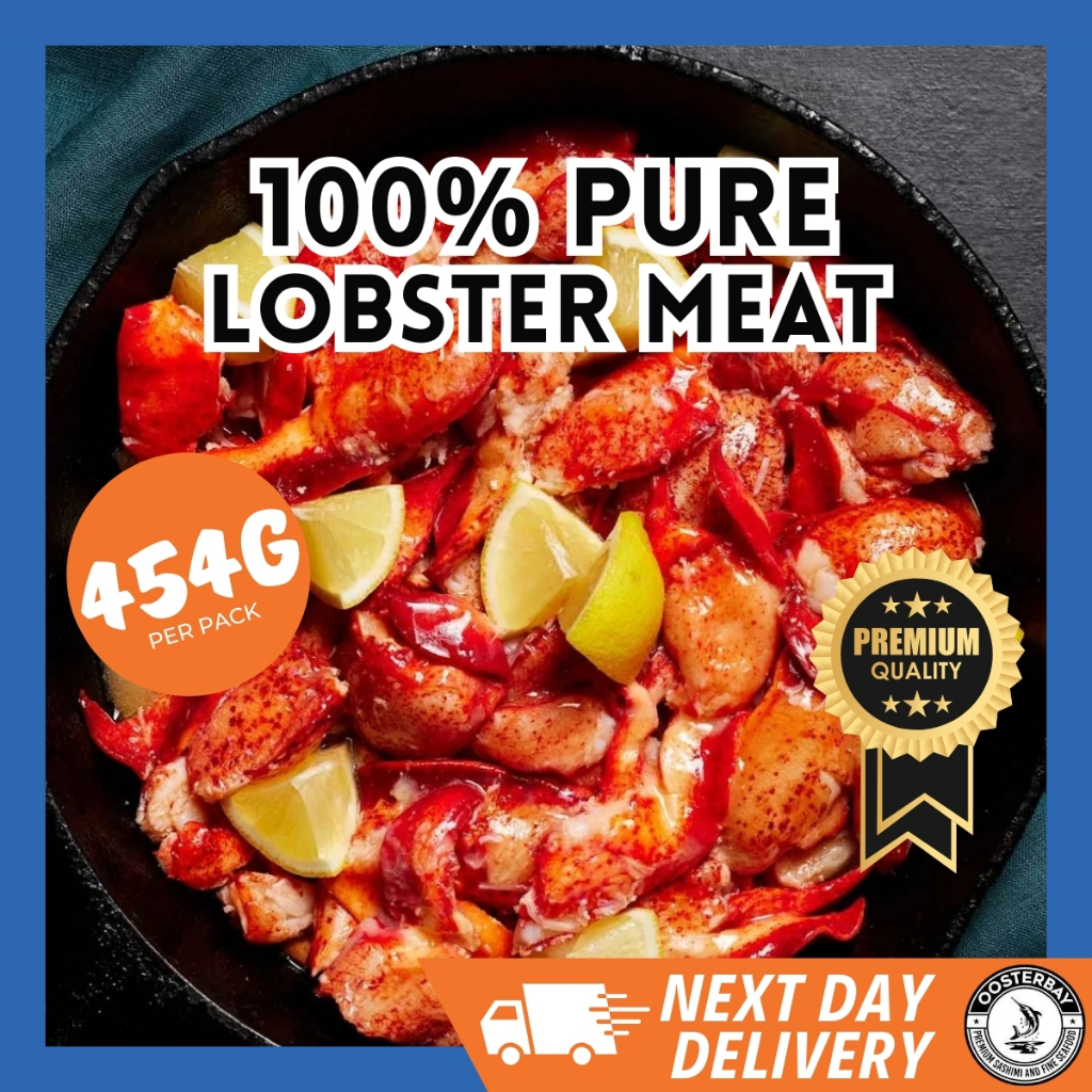 【OOSTERBAY】Cooked Lobster Claw & Knuckles (454g) – 100% Pure Meat for Lobster Rolls! | Shopee ...