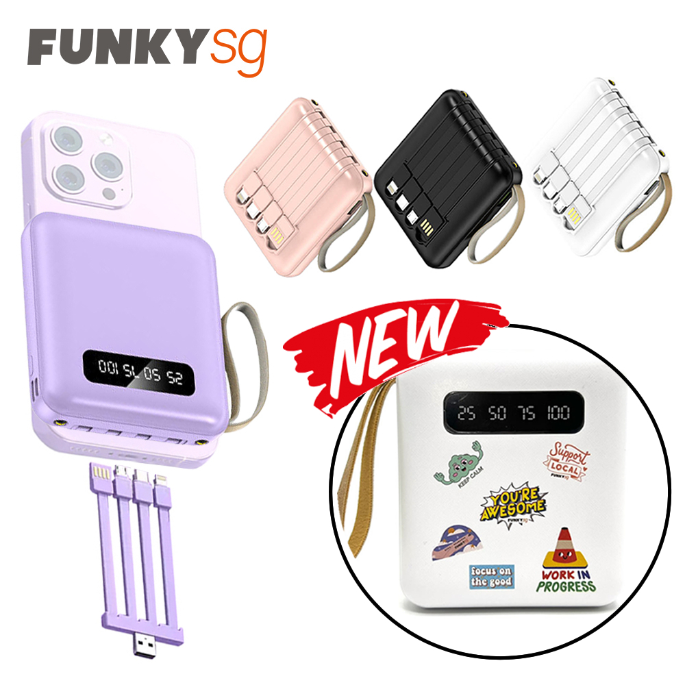 [ORIGINAL FUNKY] IEC Certified Mini Power bank 20000mAh with Multiple ...