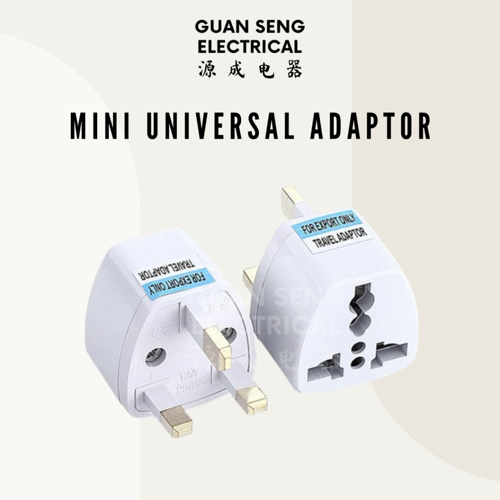 [Bundle] Mini Universal Adaptor 3 Pin Plug | Guan Seng Electrical ...