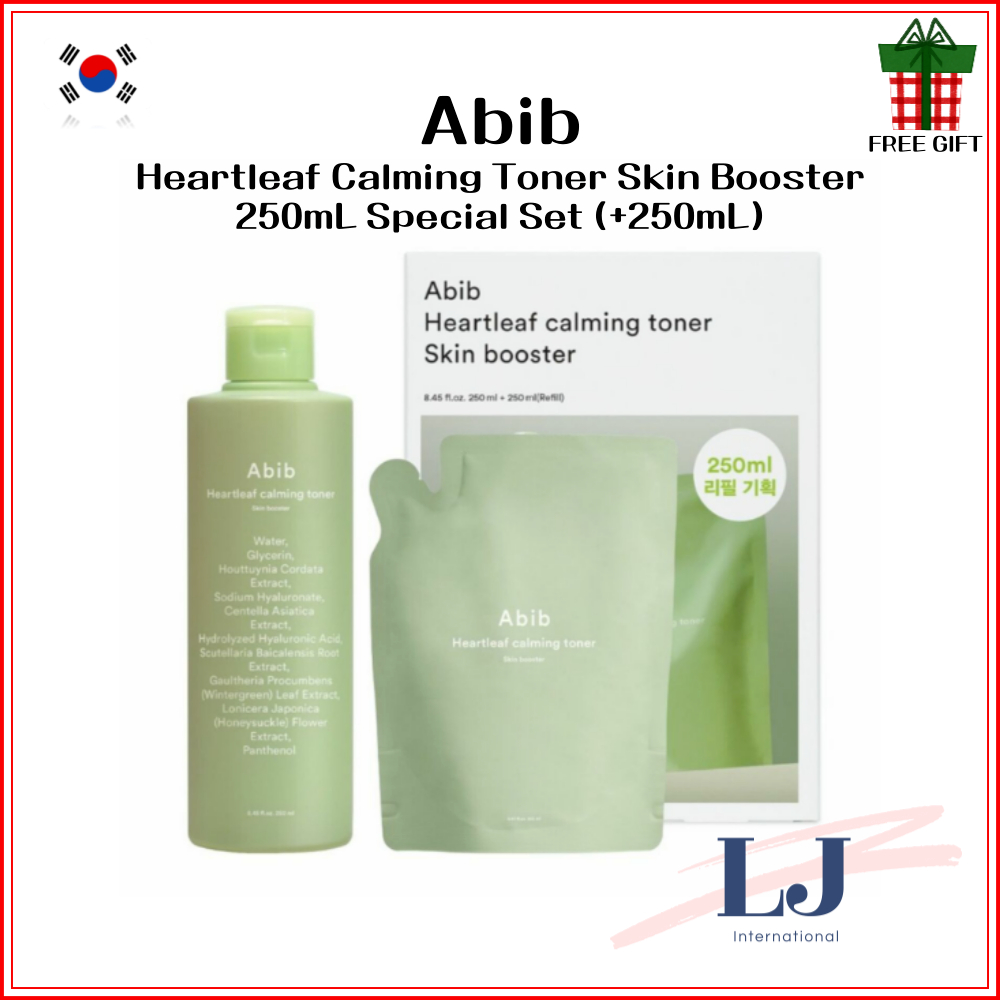 Abib Heartleaf Calming Toner Skin Booster 250mL Special Set (+250mL ...
