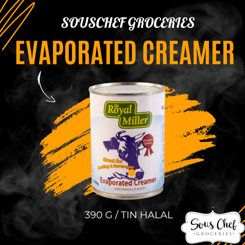 EVAPORATED CREAMER 390G/TIN HALAL DAIRY ROYAL MILLER | Shopee Singapore