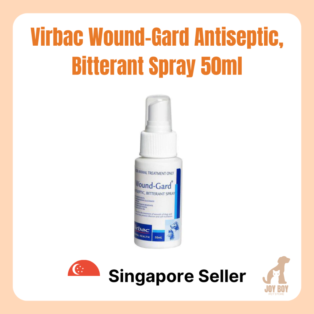 🇸🇬SG SELLER🇸🇬 Virbac Wound-Gard Antiseptic, Bitterant Spray 50ml ...