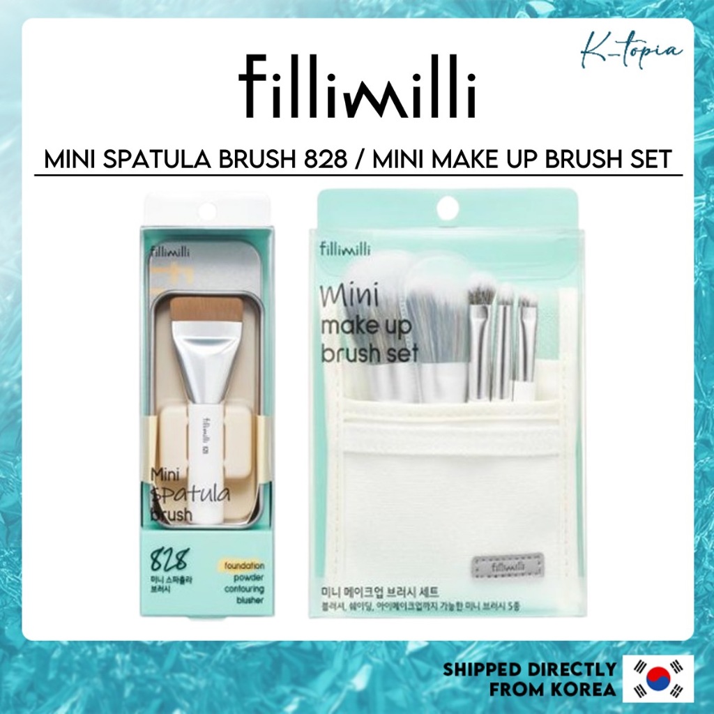 [FILLIMILLI] Mini Spatula Brush 828 / Mini Make up Brush SET | Shopee ...