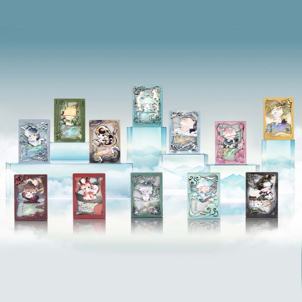 POP MART DIMOO Stories in the Cup Series Figures Art Collection Cards ...