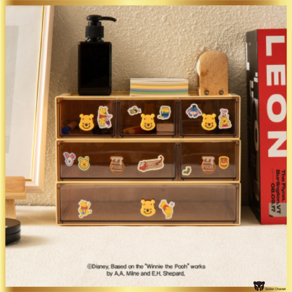 Disney Winnie the Pooh Stackable Drawer 3types with Decoration Stickers ...