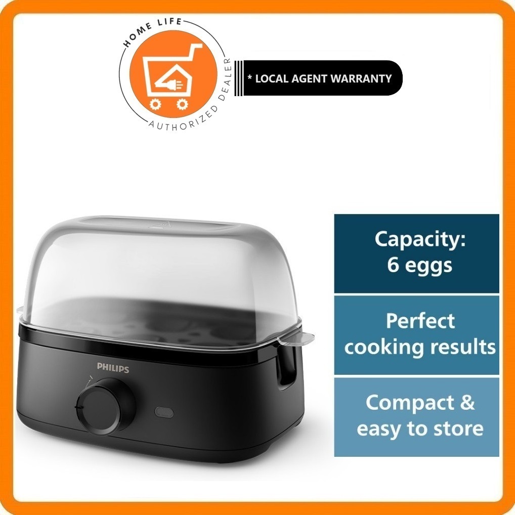 Philips HD9137/91 Electric Egg Cooker 3000 Series , 400W, Poached, Soft ...