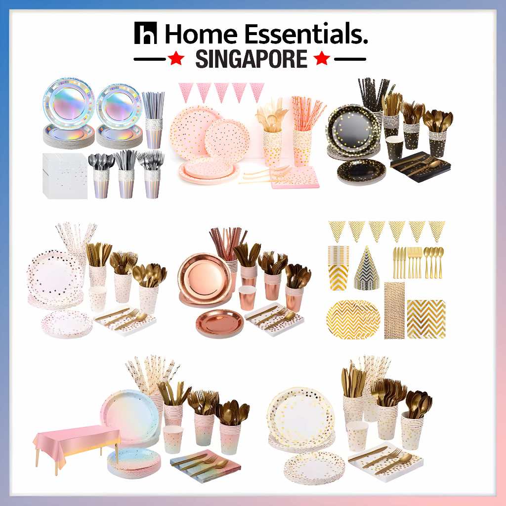 [SG] Disposable Cutlery Tableware | Disposable Party Dinnerware ...