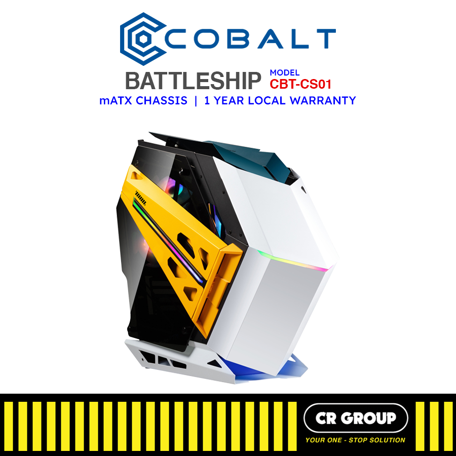 Cobalt Battleship Gaming Chassis - Mid-tower ATX Case - ARGB - (CBT ...
