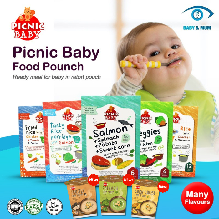 Picnic Baby Food (HALAL) 6M+-12M+ Instant Meal | [EXP 04/25-06/25] | SG ...