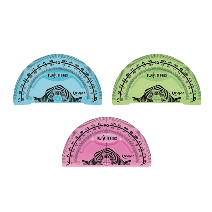 Maped Twist n Flex 180 Degree Protractor | Shopee Singapore