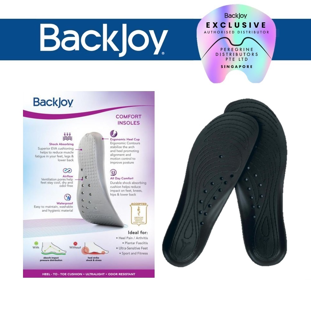[BackJoy] Comfort Insole - UNISEX & MEN Insoles (Black) UP$30.90 ...