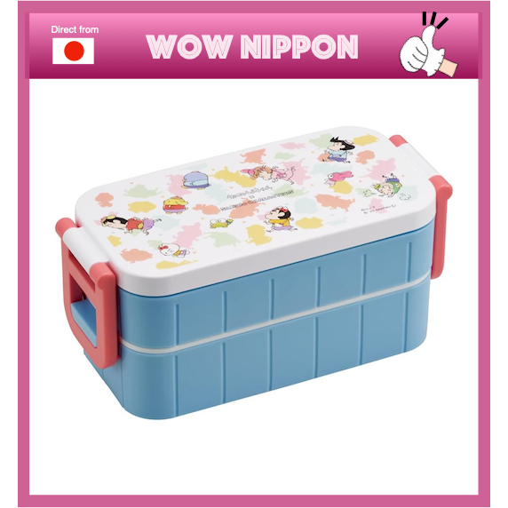 【Direct from JAPAN】Skater Bento Box MX Crayon Shin-chan 600ml Antibacterial 2 Tiers for Women ...