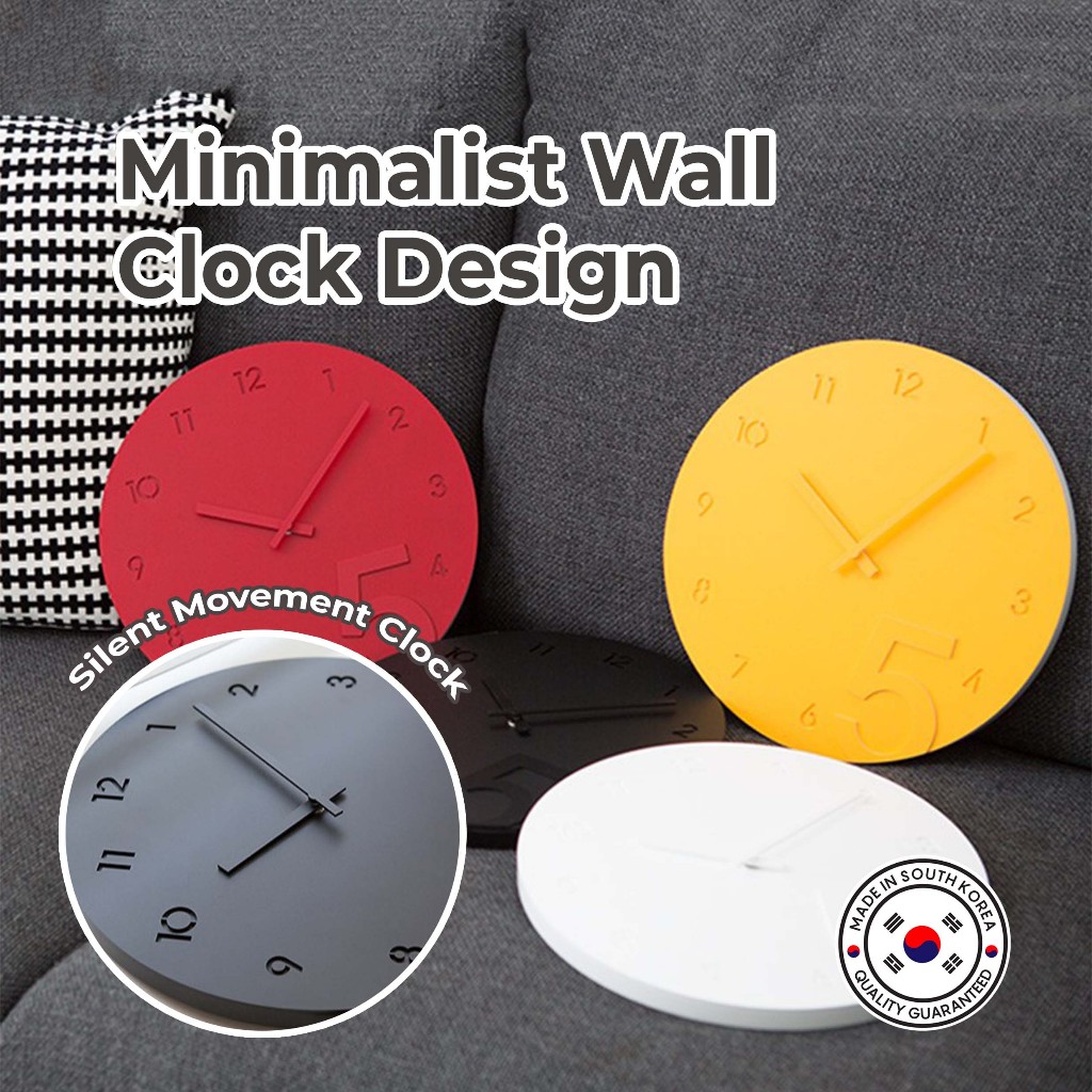 Lovehouse Minimalist Wall Clock Design Home Decor Silent Movement ...