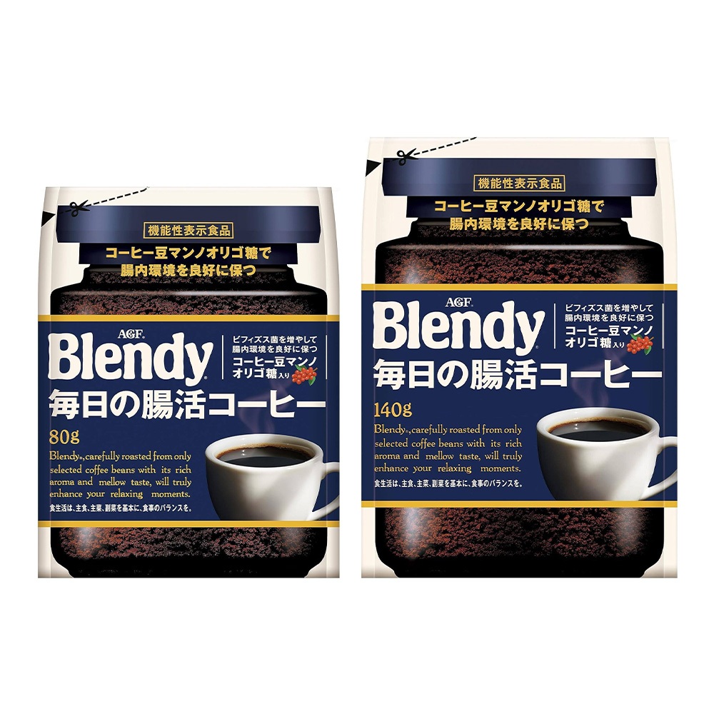 Ajinomoto AGF Blendy Daily Gut Health Instant Coffee Refill (80g / 140g) | Shopee Singapore